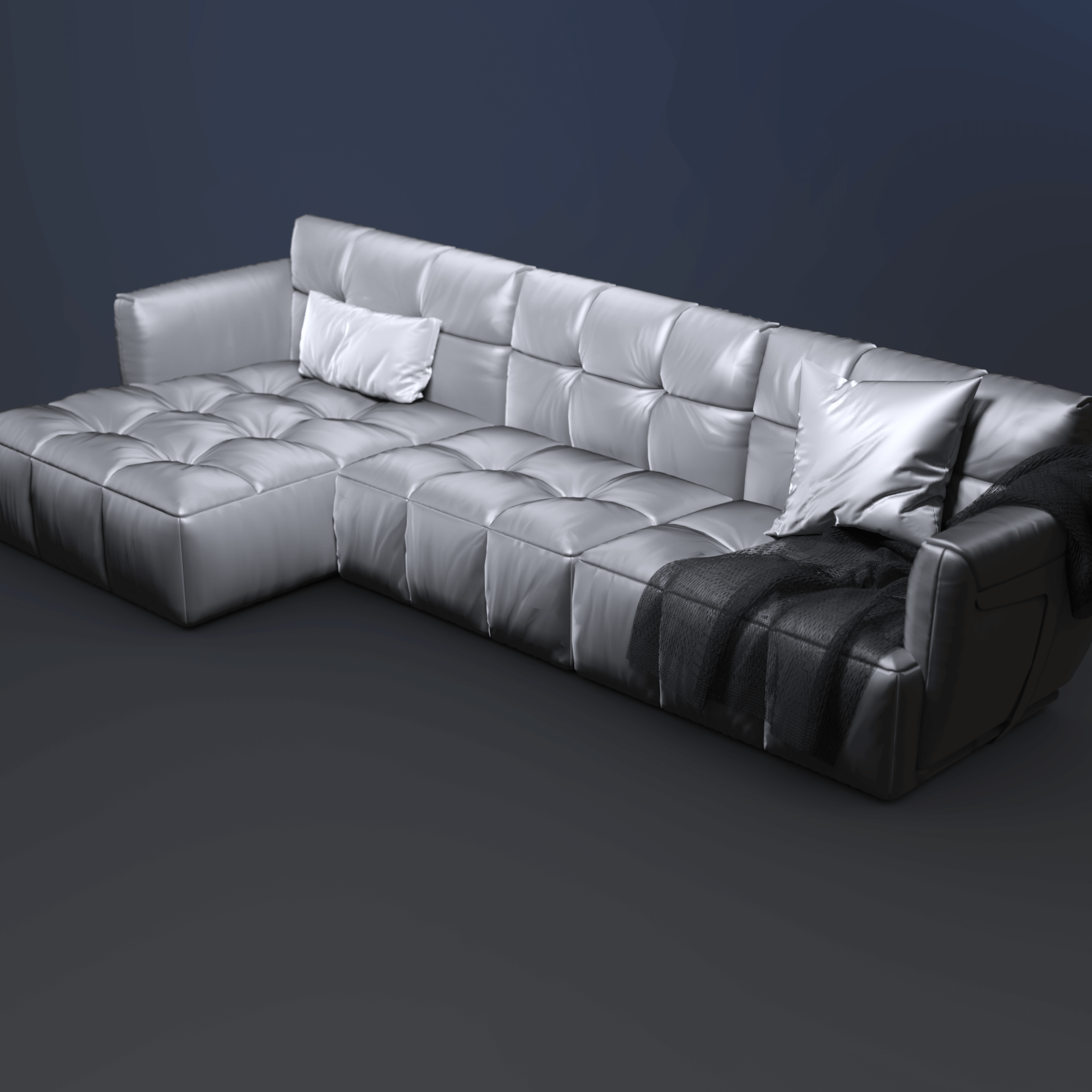 AQ3D Master Sofa 3D Render, Digital Art by AQ3D