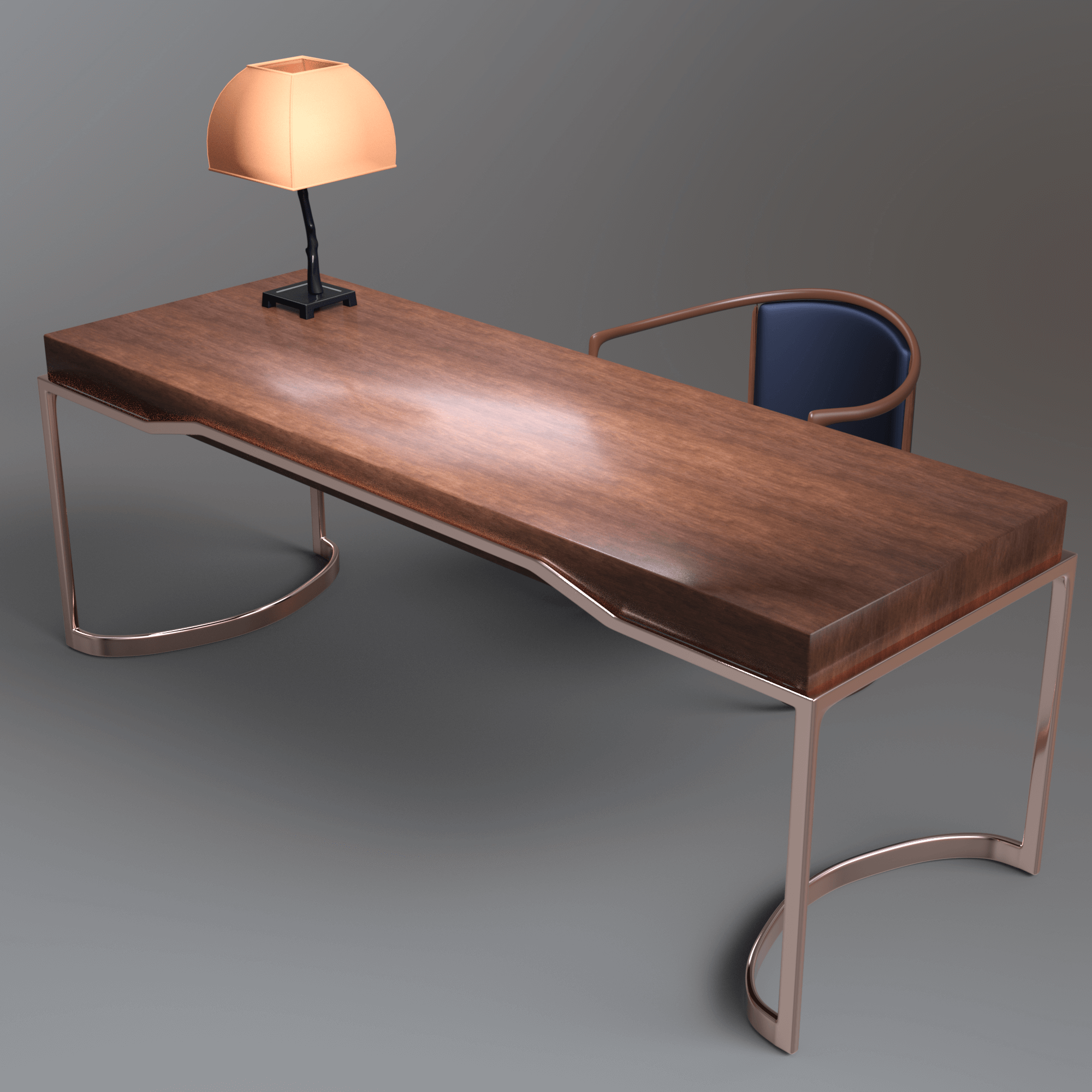 AQ3D Office Work Table and Chair 5 3D Render | RenderHub Gallery