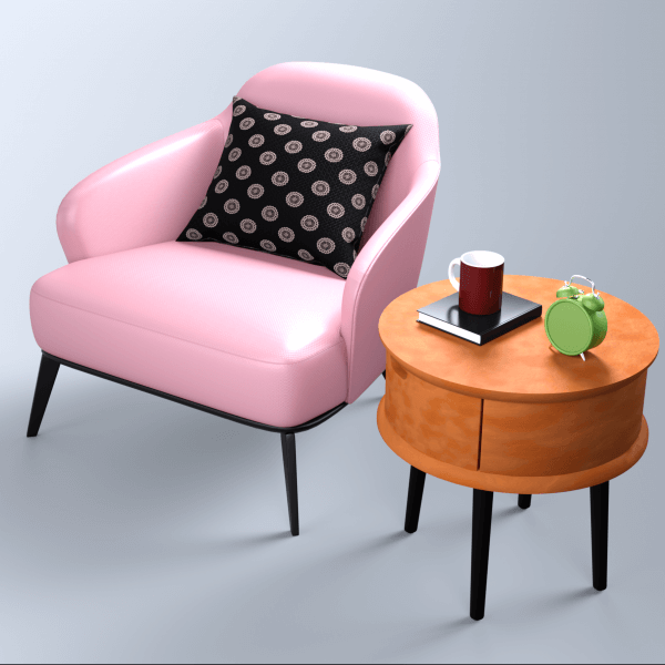 Comfort Chair Model 3D Render | RenderHub Gallery