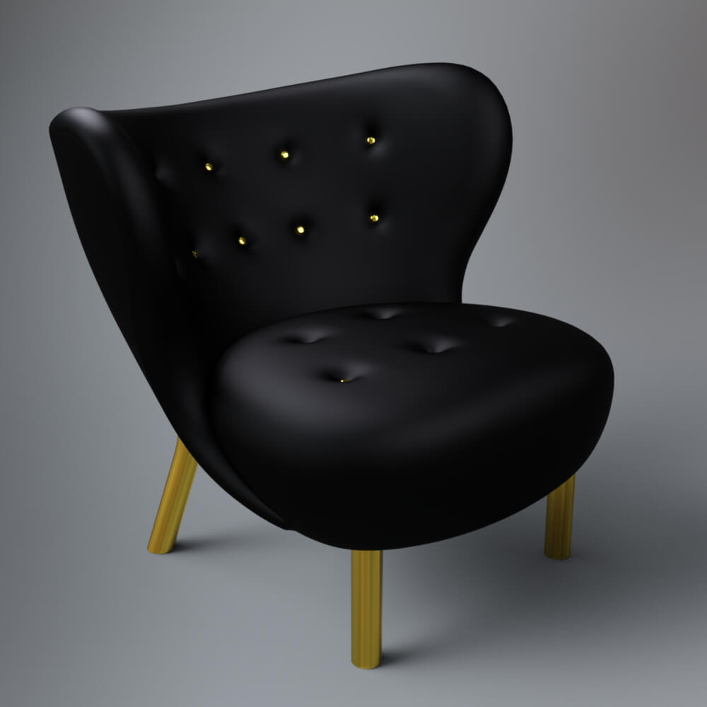 Comfort Chair 139 3D Render, Digital Art by AQ3D