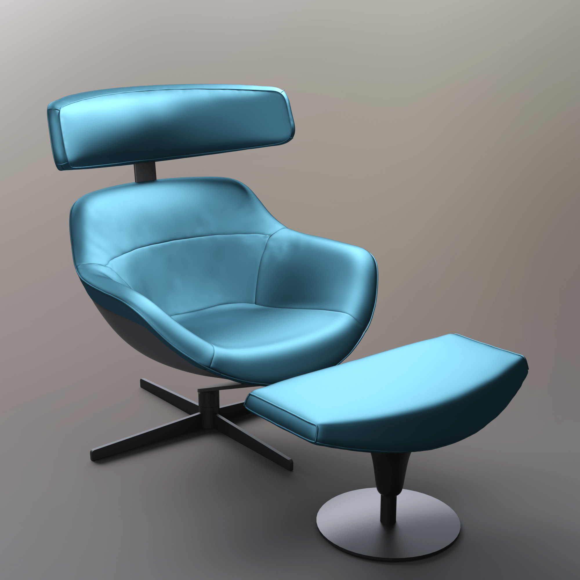 Comfort Chair 19 3D Render, Digital Art by AQ3D