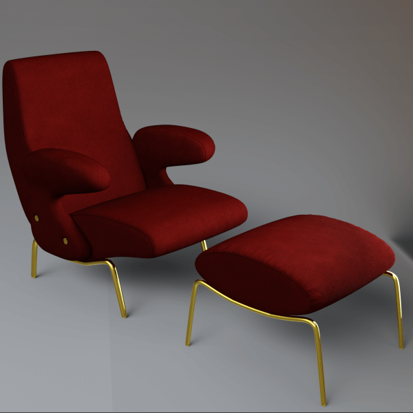 Comfort Chair 15 3D Render, Digital Art by AQ3D
