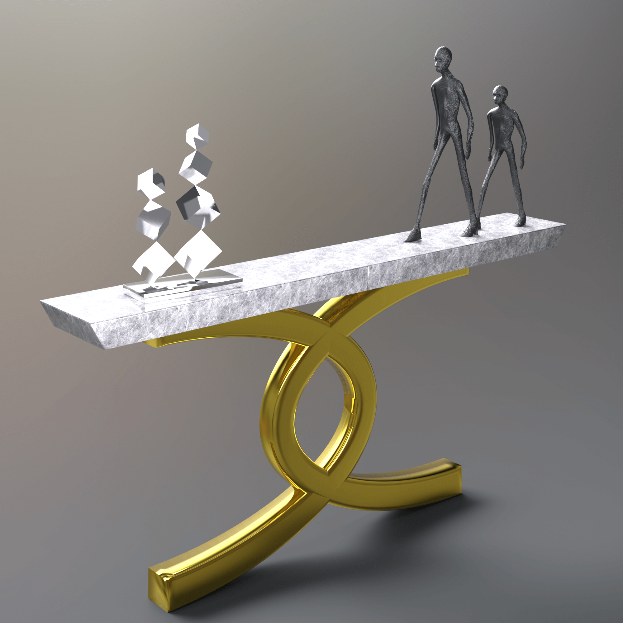 Console Table 4 3D Render, Digital Art by AQ3D