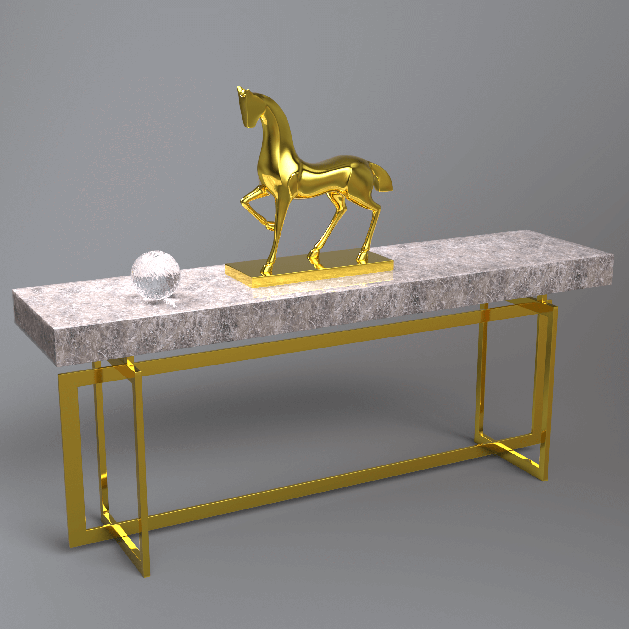 Console Table 3D Render, Digital Art by AQ3D