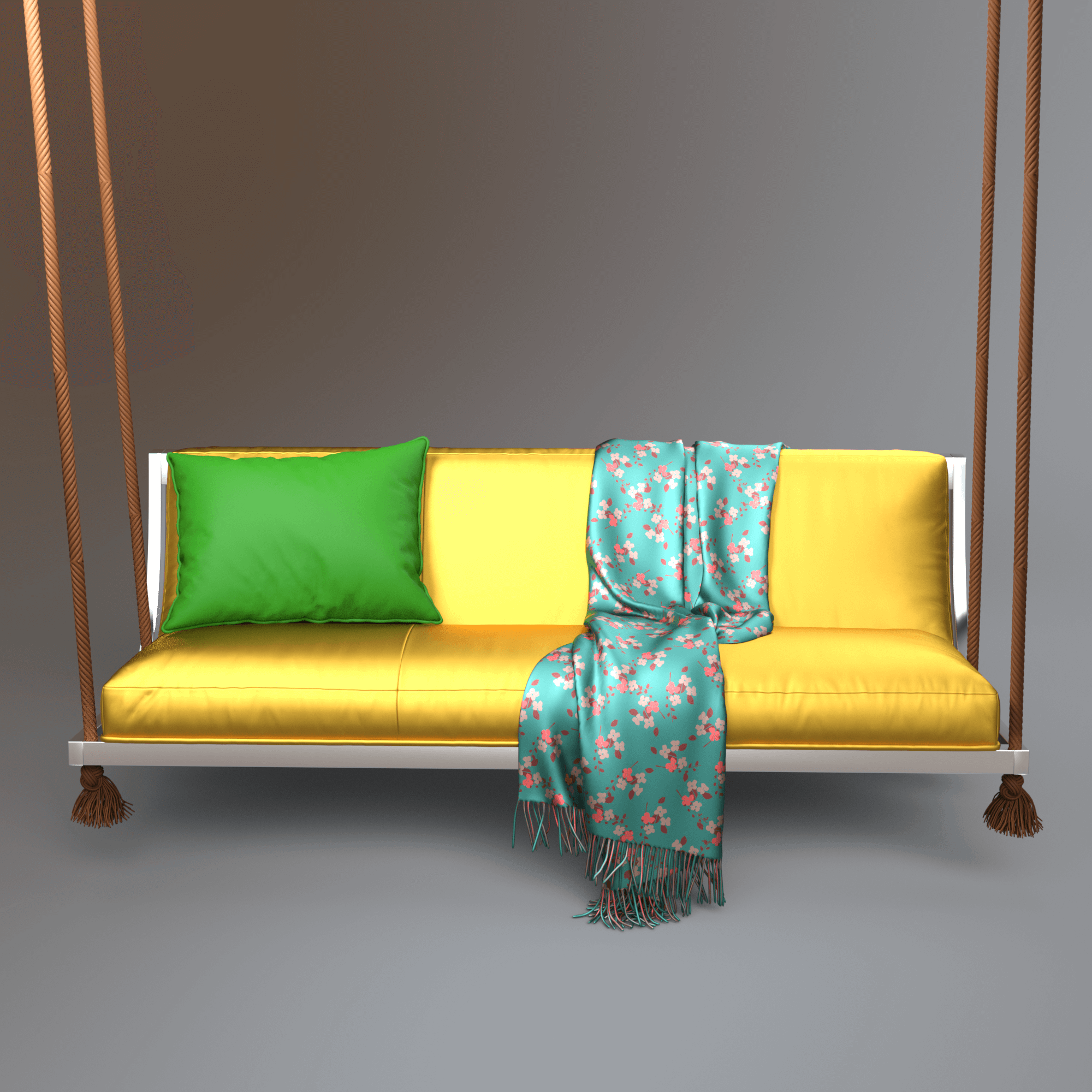 Hanging Sofa 3D Render, Digital Art by AQ3D