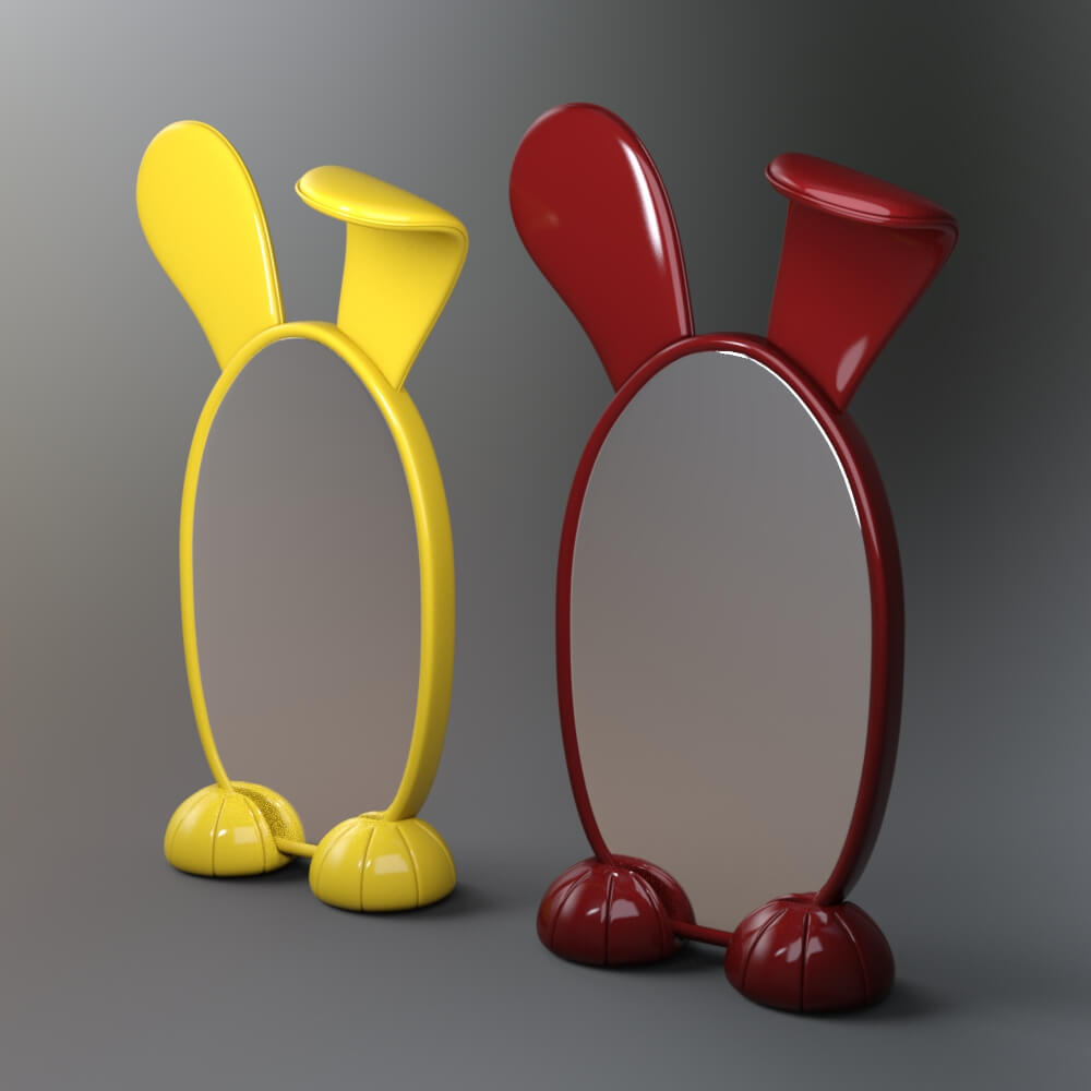 Kids Mirrors 3D Render, Digital Art by AQ3D