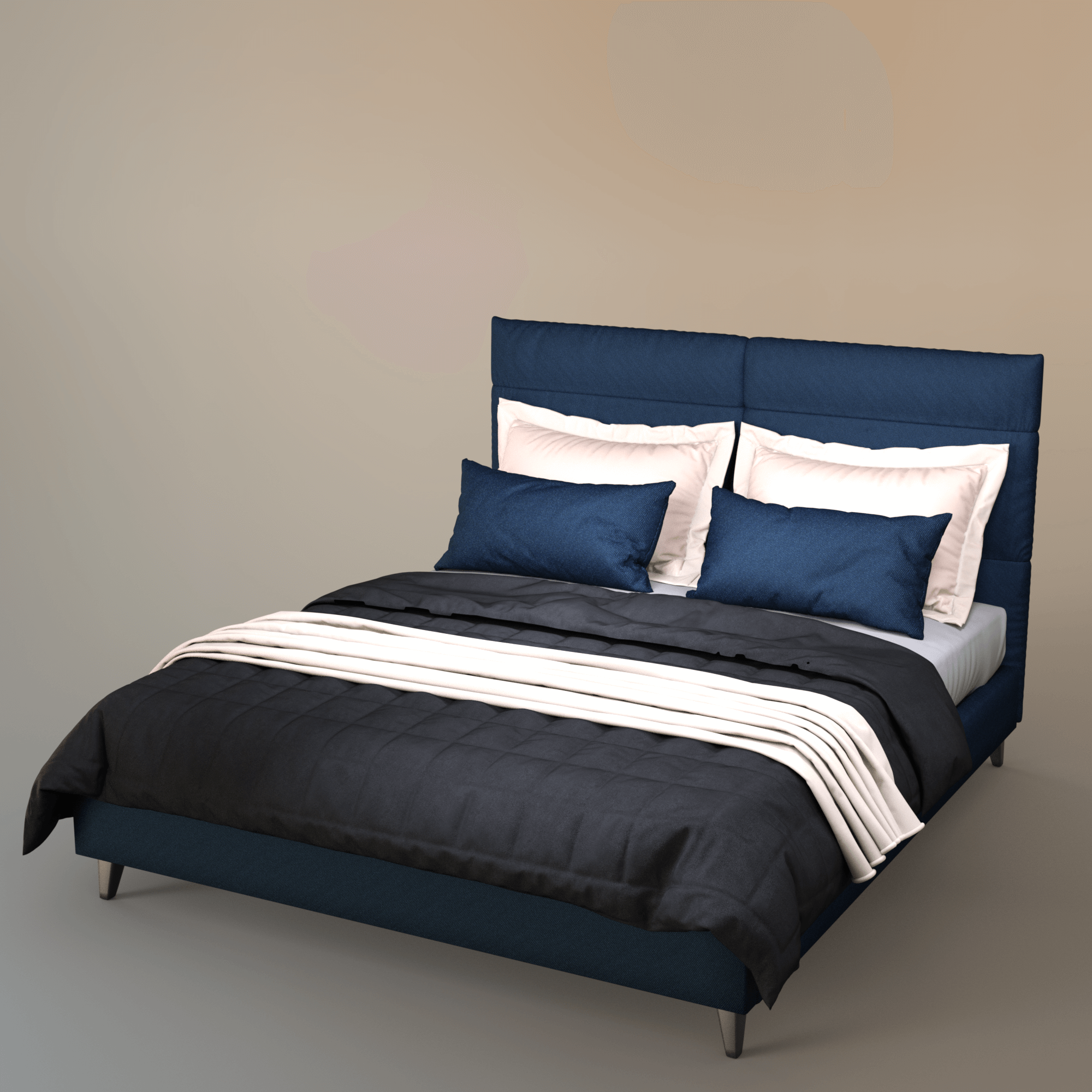 Master Bed 19 3D Render | RenderHub Gallery