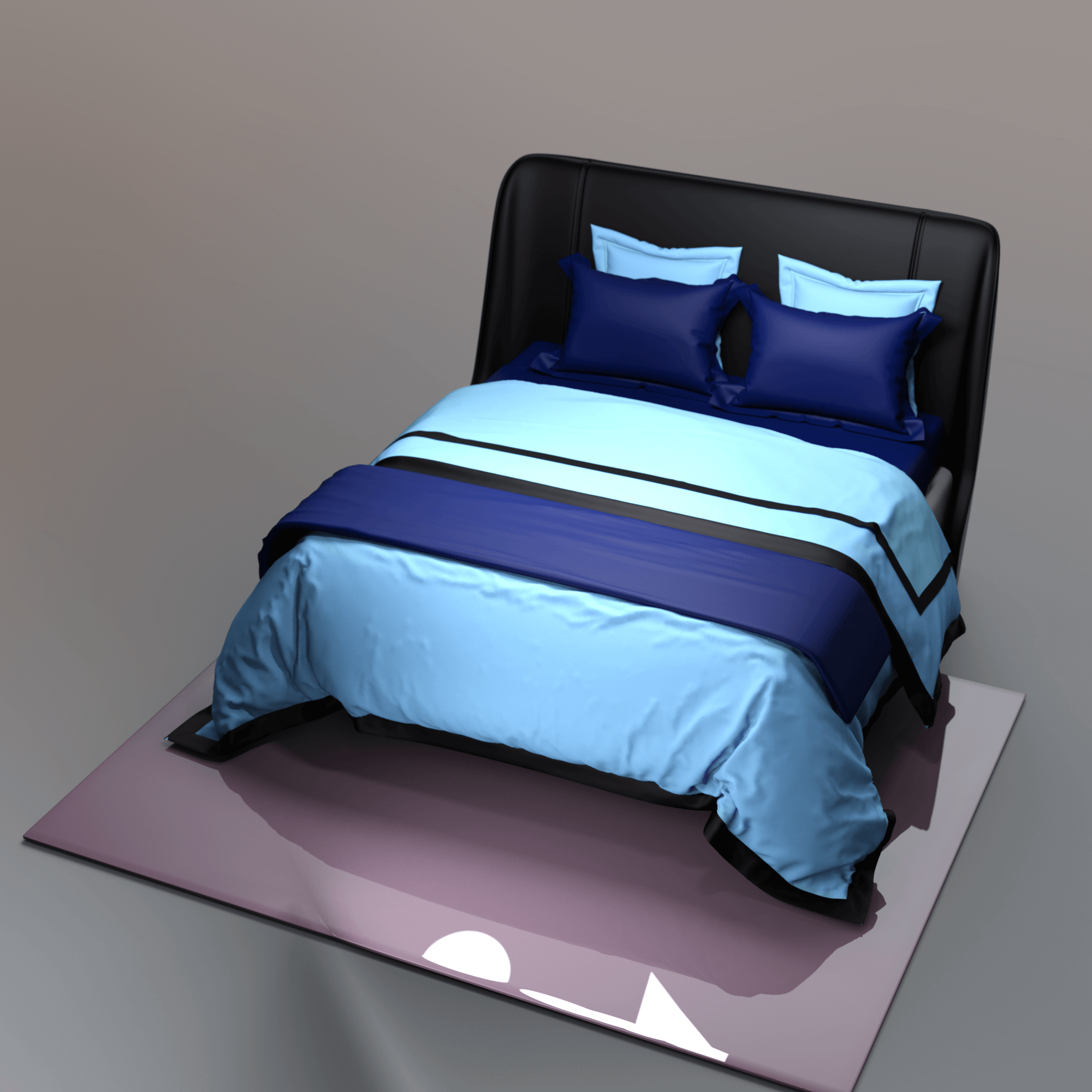 Master Bed 28 3D Render | RenderHub Gallery