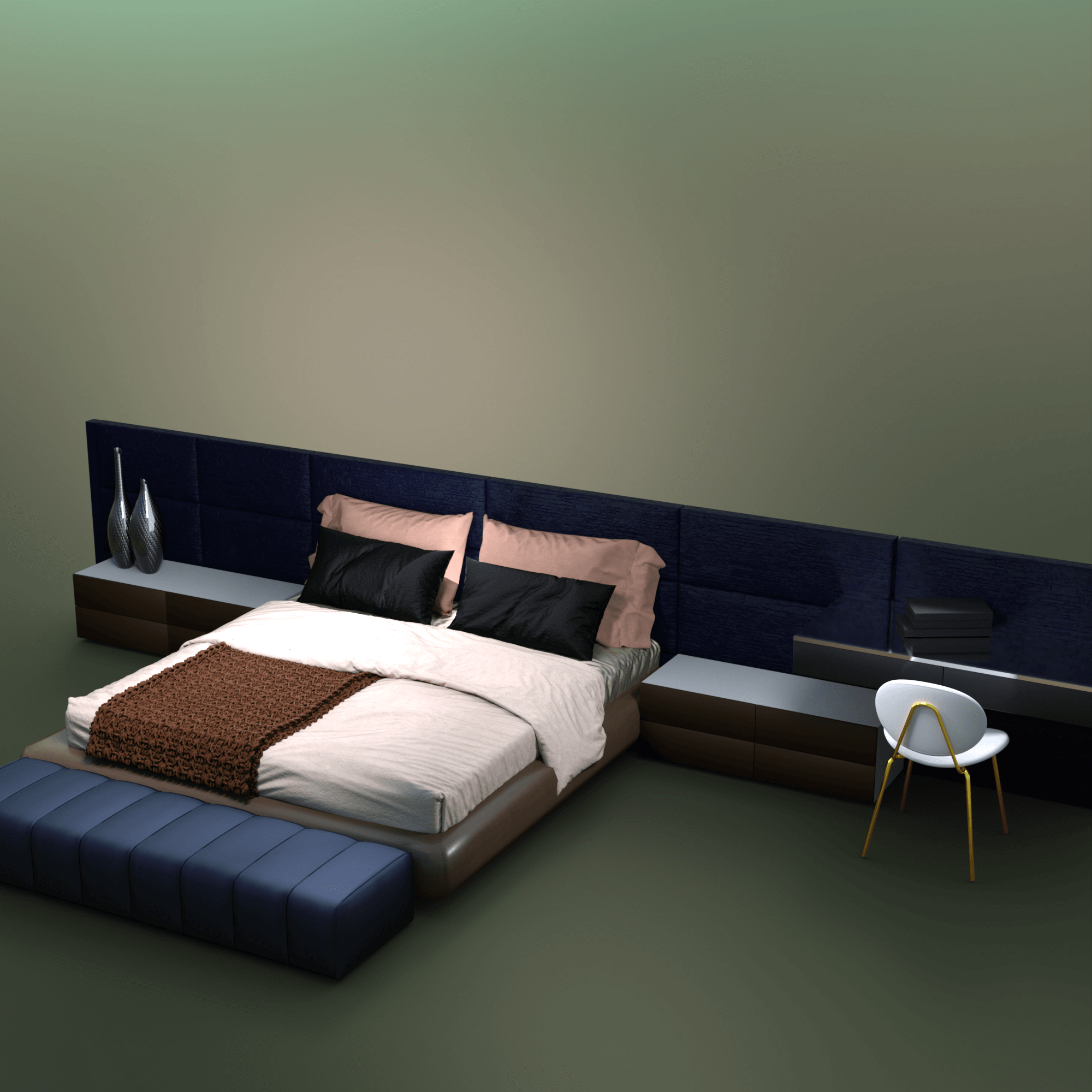 Master Bed 5 3D Render | RenderHub Gallery