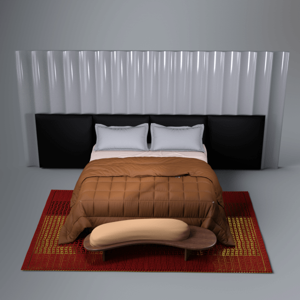 Master Bed 10 3D Render, Digital Art by AQ3D