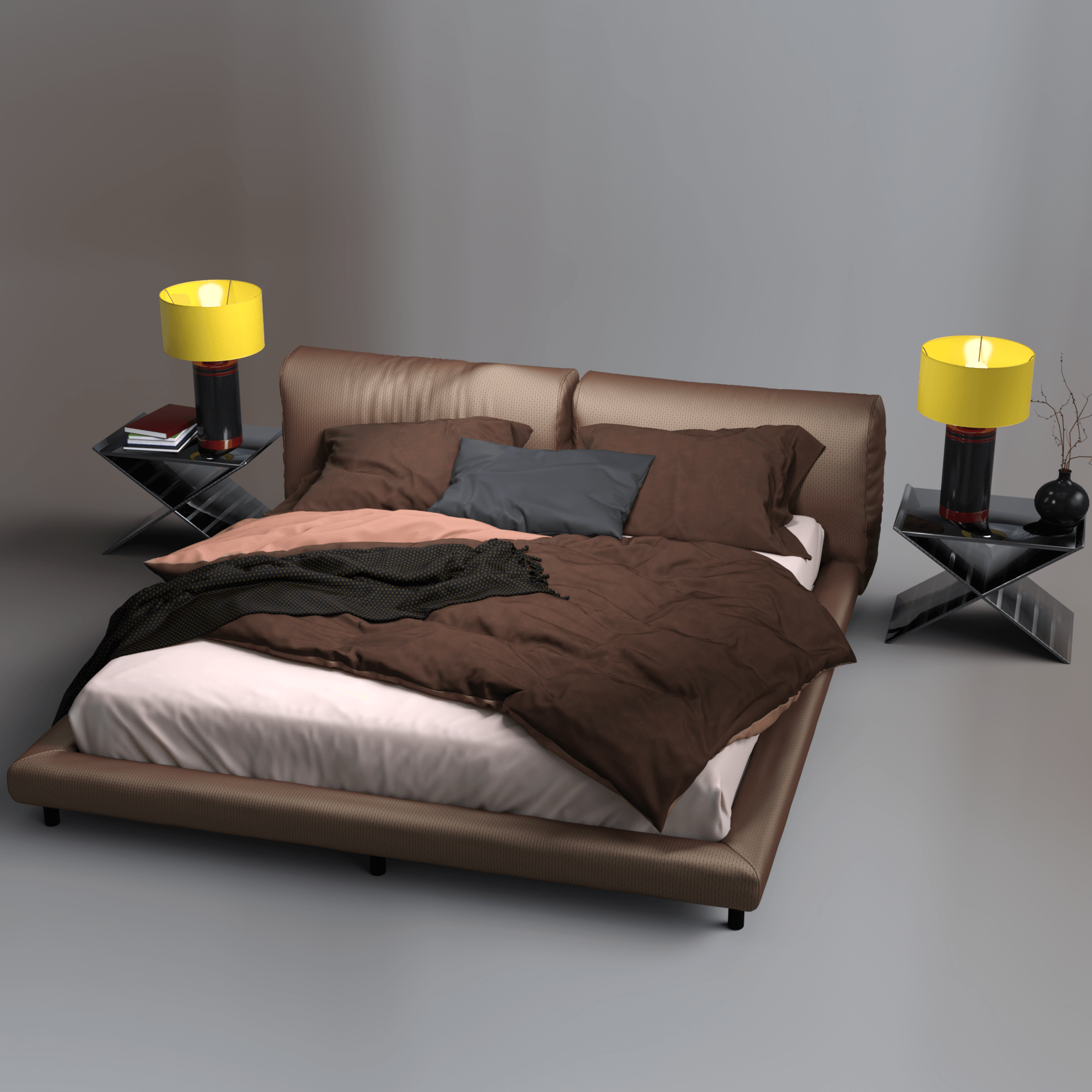 Master Bed 8 3D Render | RenderHub Gallery