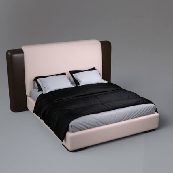 Master Bed 56 3D Render, Digital Art by AQ3D