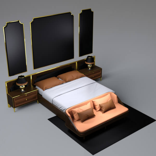 Master Sofa 97 3D Render, Digital Art by AQ3D