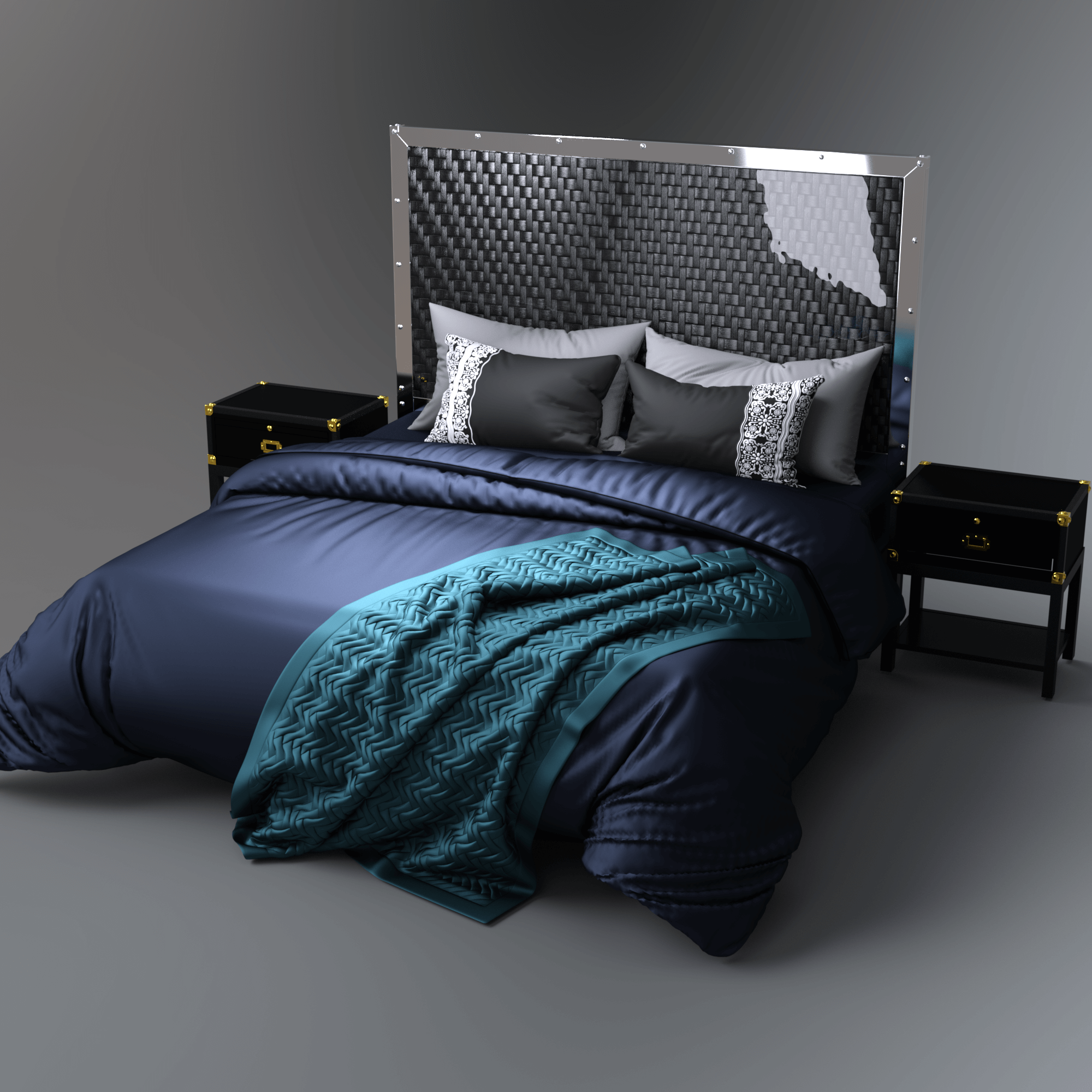 Master Bed 9 3D Render | RenderHub Gallery
