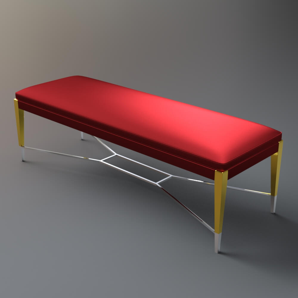 Master Bench 30 3D Render, Digital Art by AQ3D