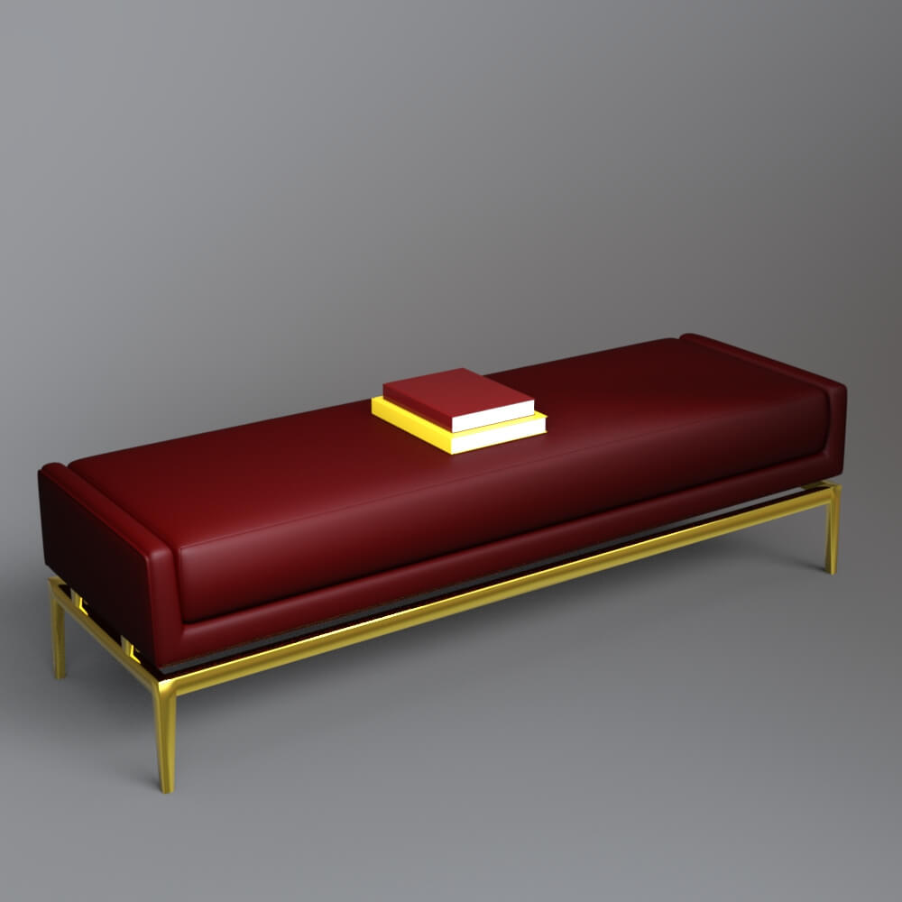 Master Bench 34 3D Render, Digital Art by AQ3D