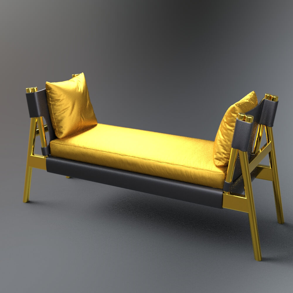 Master Bench 39 3D Render, Digital Art by AQ3D