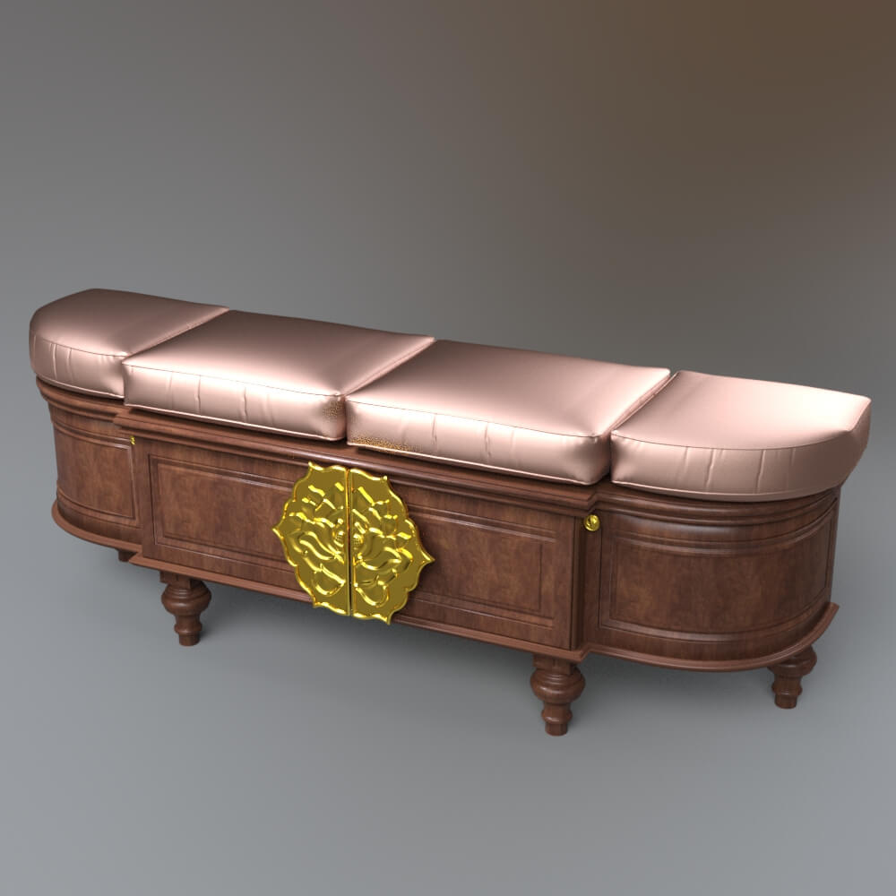 Master Bench 40 3D Render, Digital Art by AQ3D