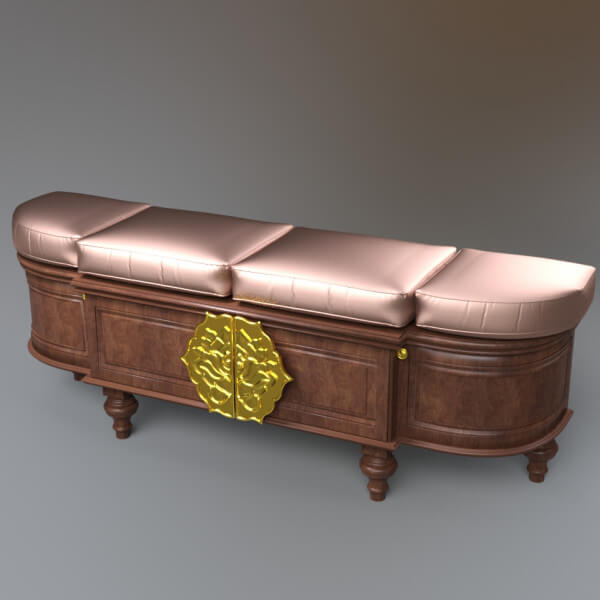 Master Bench 38 3D Render, Digital Art by AQ3D