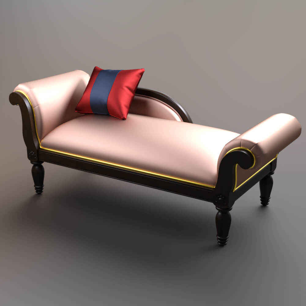 Master Bench 46 3D Render, Digital Art by AQ3D