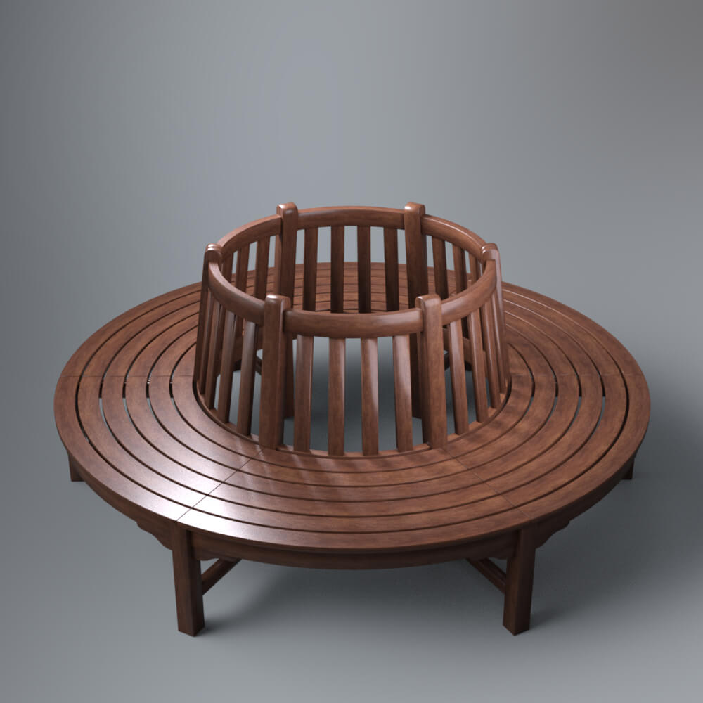 Master Bench 51 3D Render, Digital Art by AQ3D