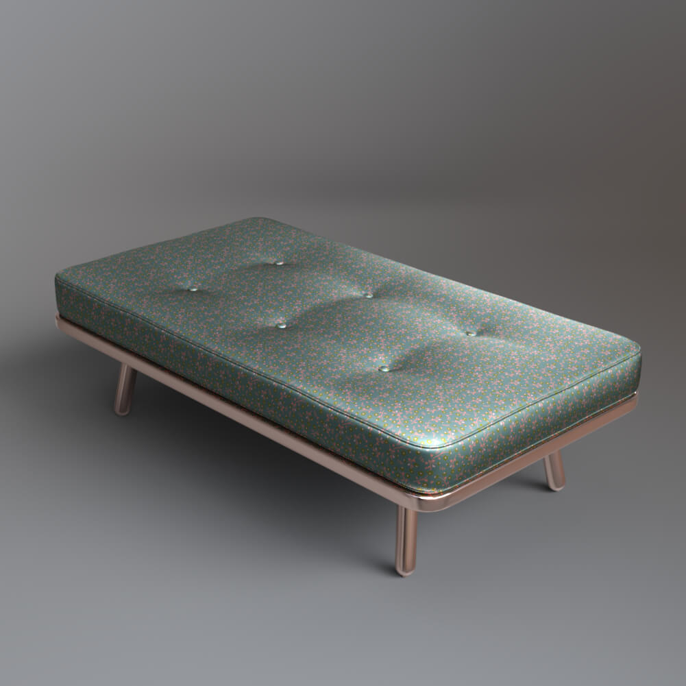 Master Bench 59 3D Render, Digital Art by AQ3D