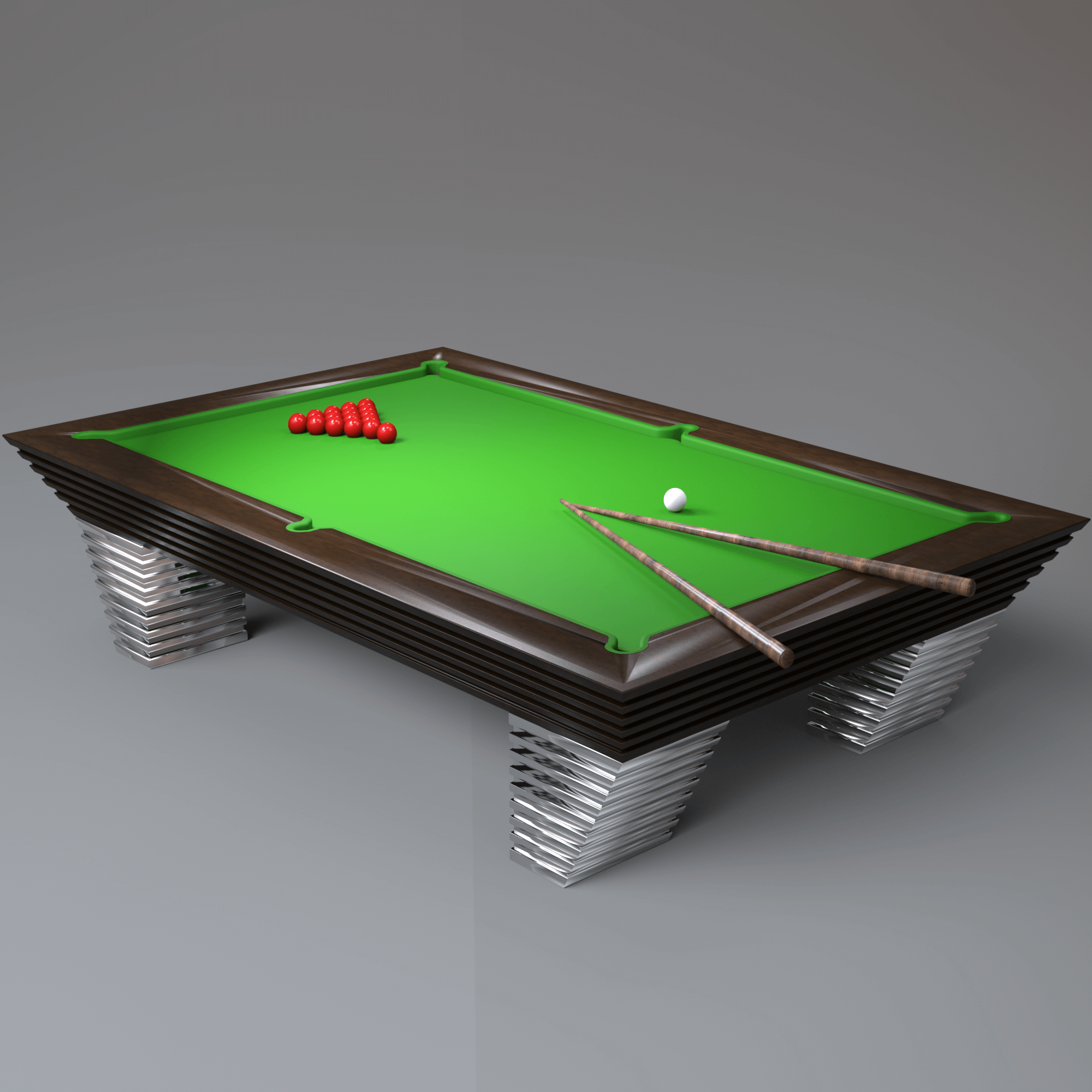 Master Billiard Model 3D Render, Digital Art by AQ3D