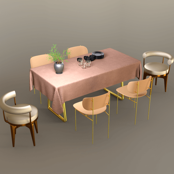 Master Bed 6 3D Render, Digital Art by AQ3D