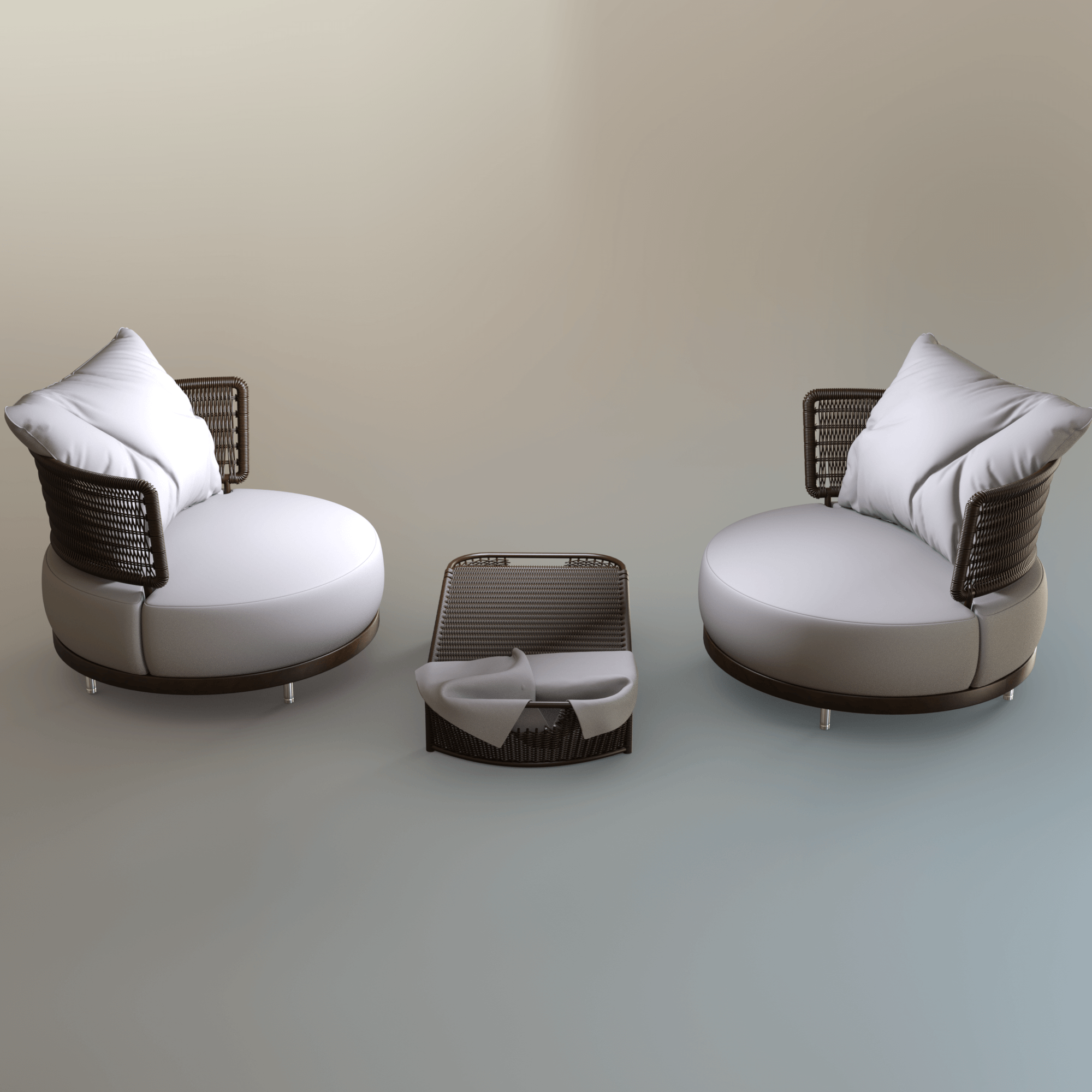 Master Chair and Table 4 3D Render | RenderHub Gallery