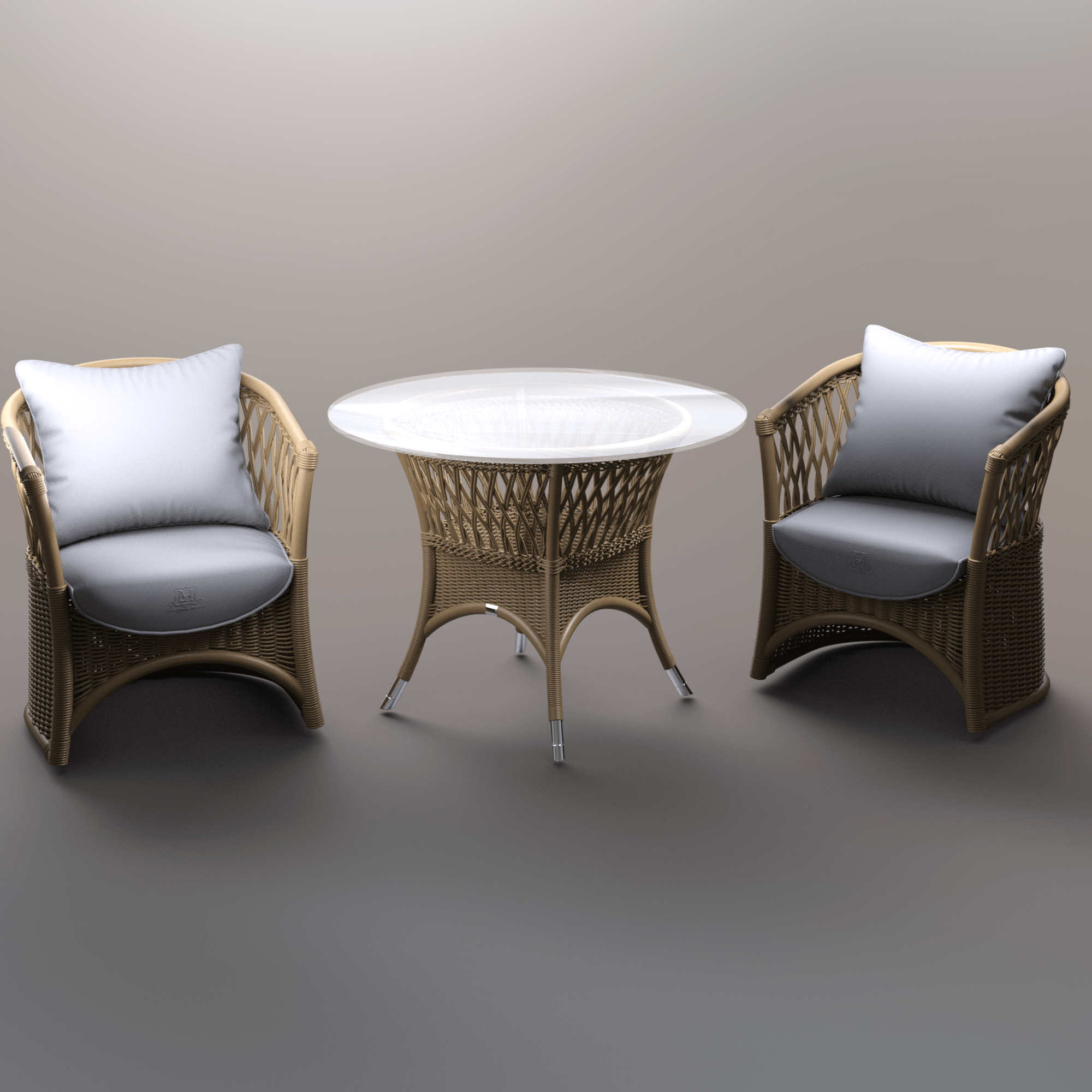 Master Chair and Table 5 3D Render | RenderHub Gallery