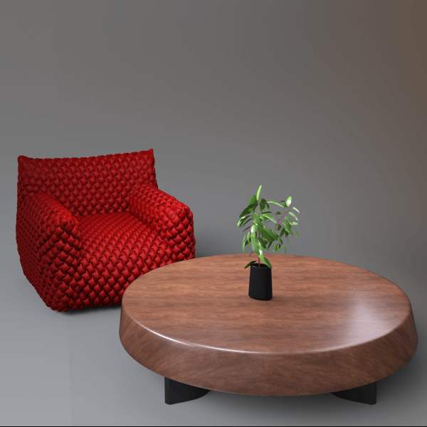 Master Sofa 65 3D Render | RenderHub Gallery