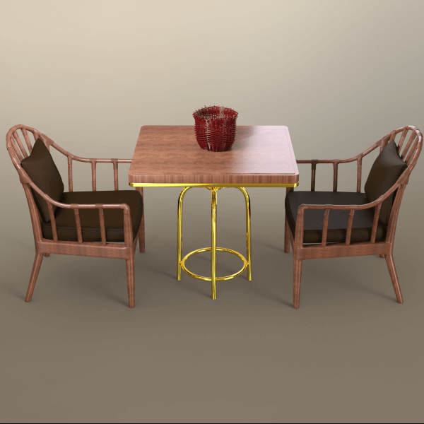 Master Dining Table 5 3D Render, Digital Art by AQ3D