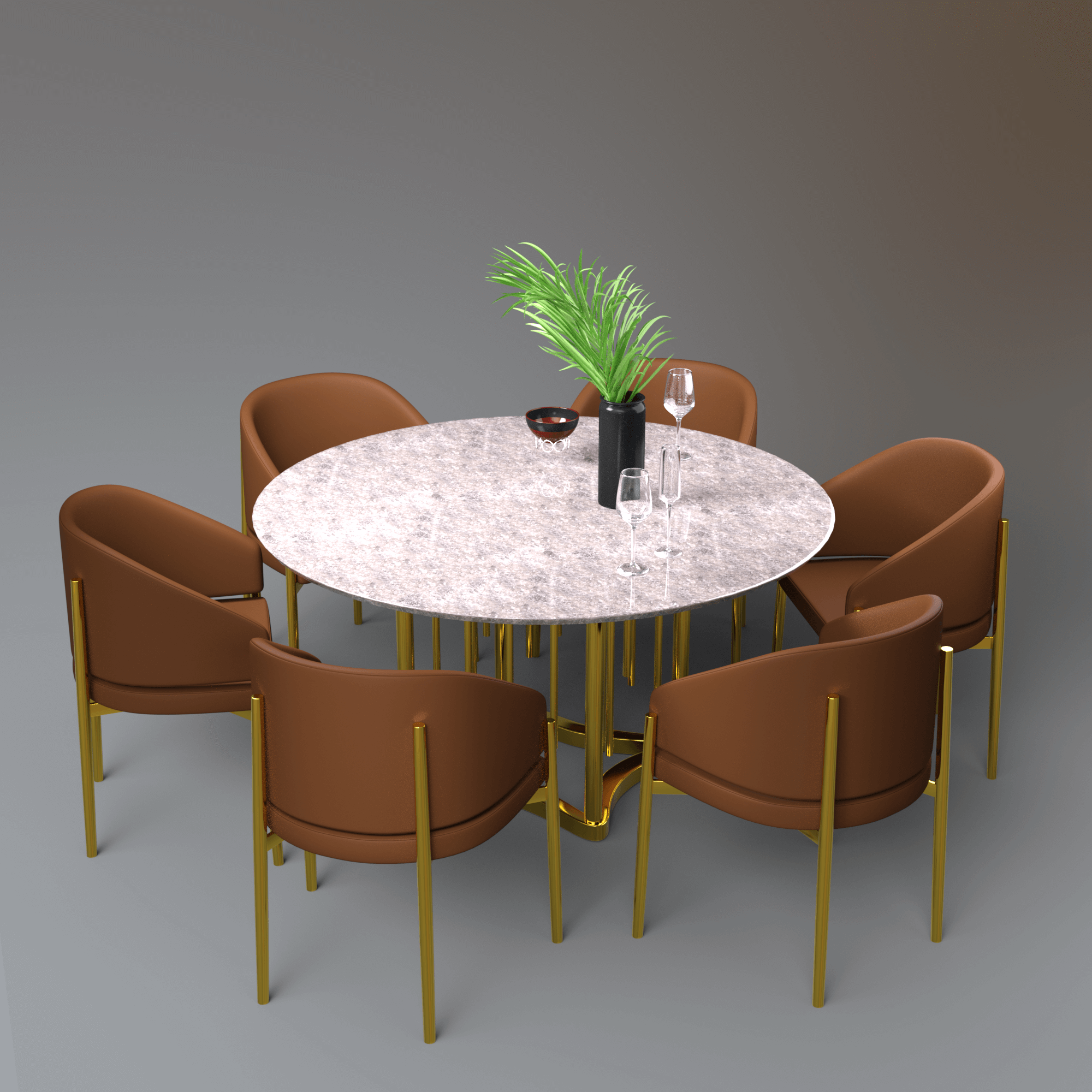 Master Dining Table 3 3D Render | RenderHub Gallery