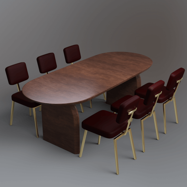 Master Table 3D Render, Digital Art by AQ3D