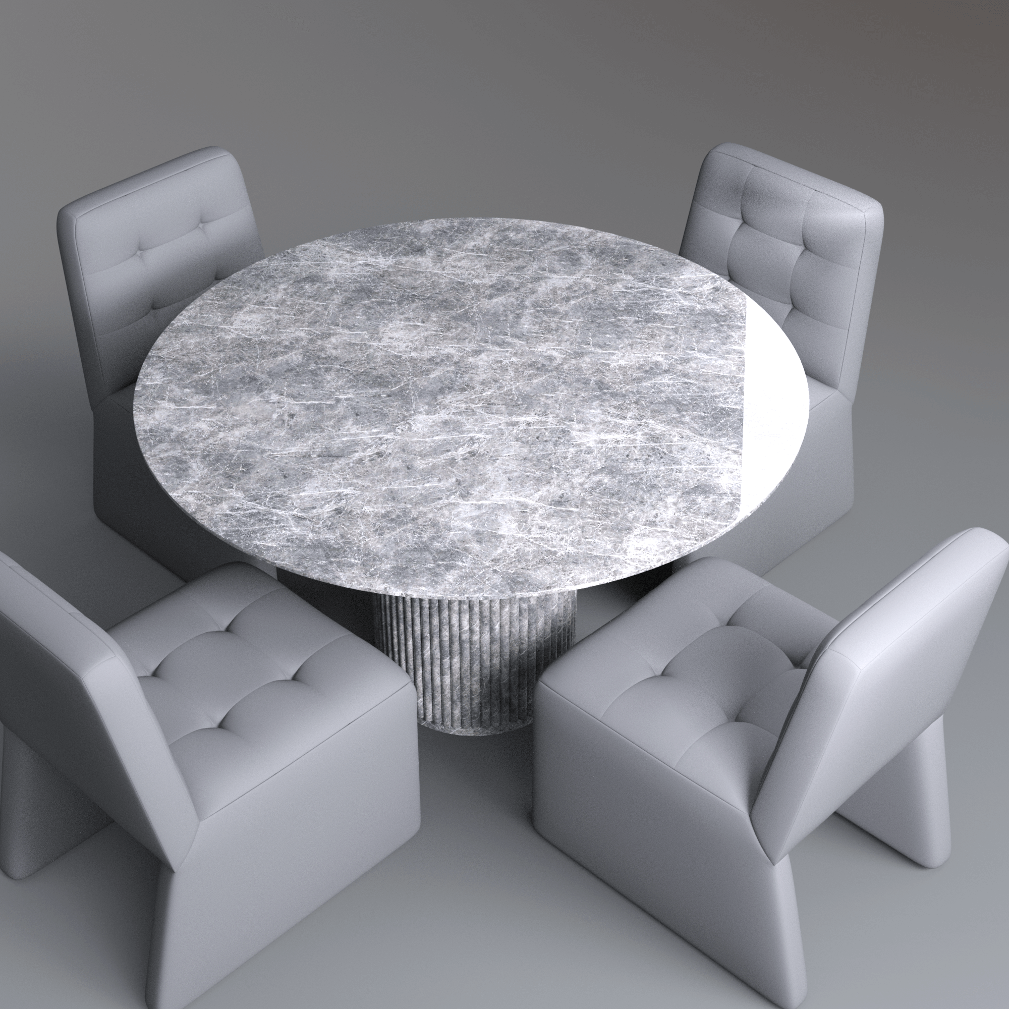 Master Dining Table 8 3D Render, Digital Art by AQ3D