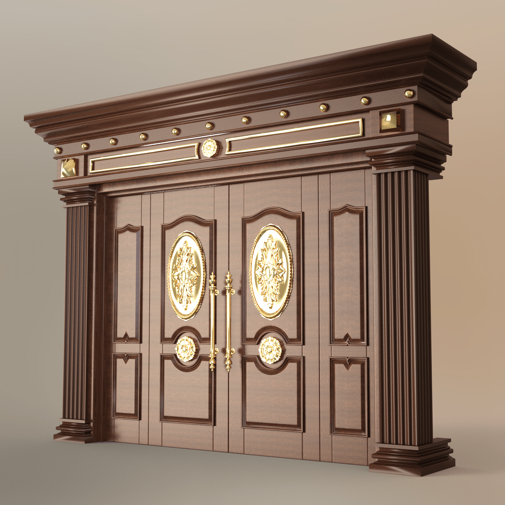 Master Door 3D Render, Digital Art by AQ3D