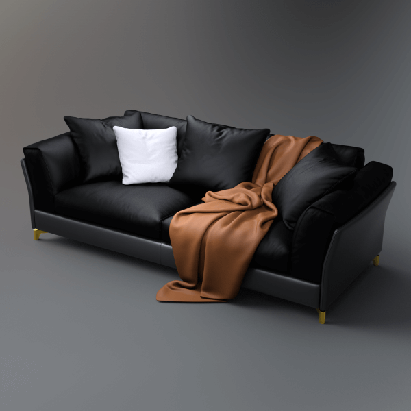 Single Sofa 3 3D Render, Digital Art by AQ3D