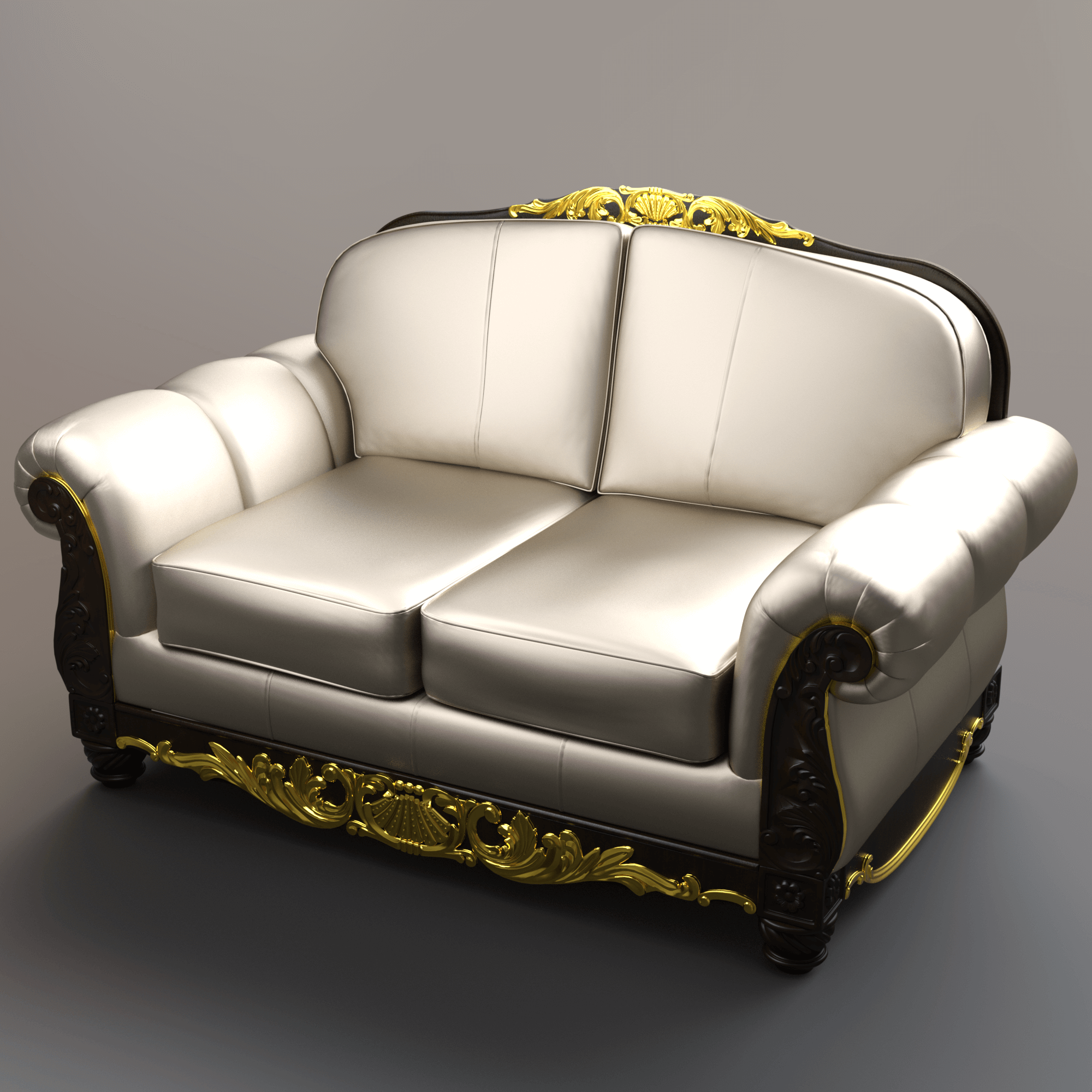 Master Sofa 108 3D Render, Digital Art by AQ3D