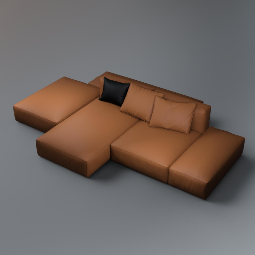 Master Sofa 127 3D Render, Digital Art by AQ3D