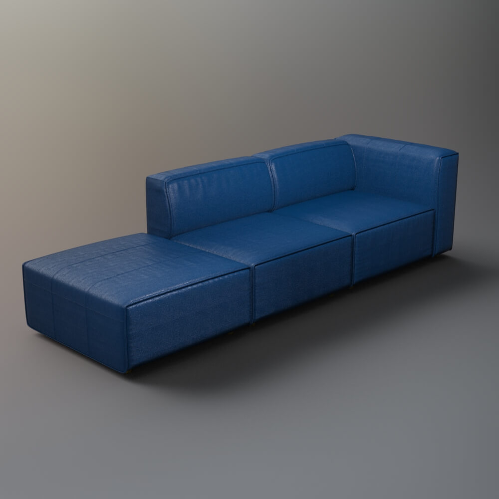 Master Sofa 149 3D Render, Digital Art by AQ3D