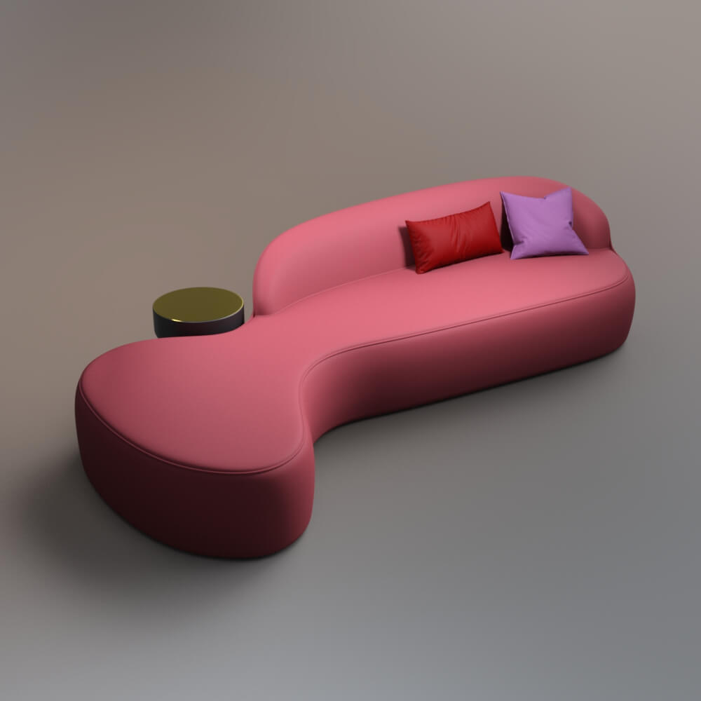 Master Sofa 153 3D Render, Digital Art by AQ3D