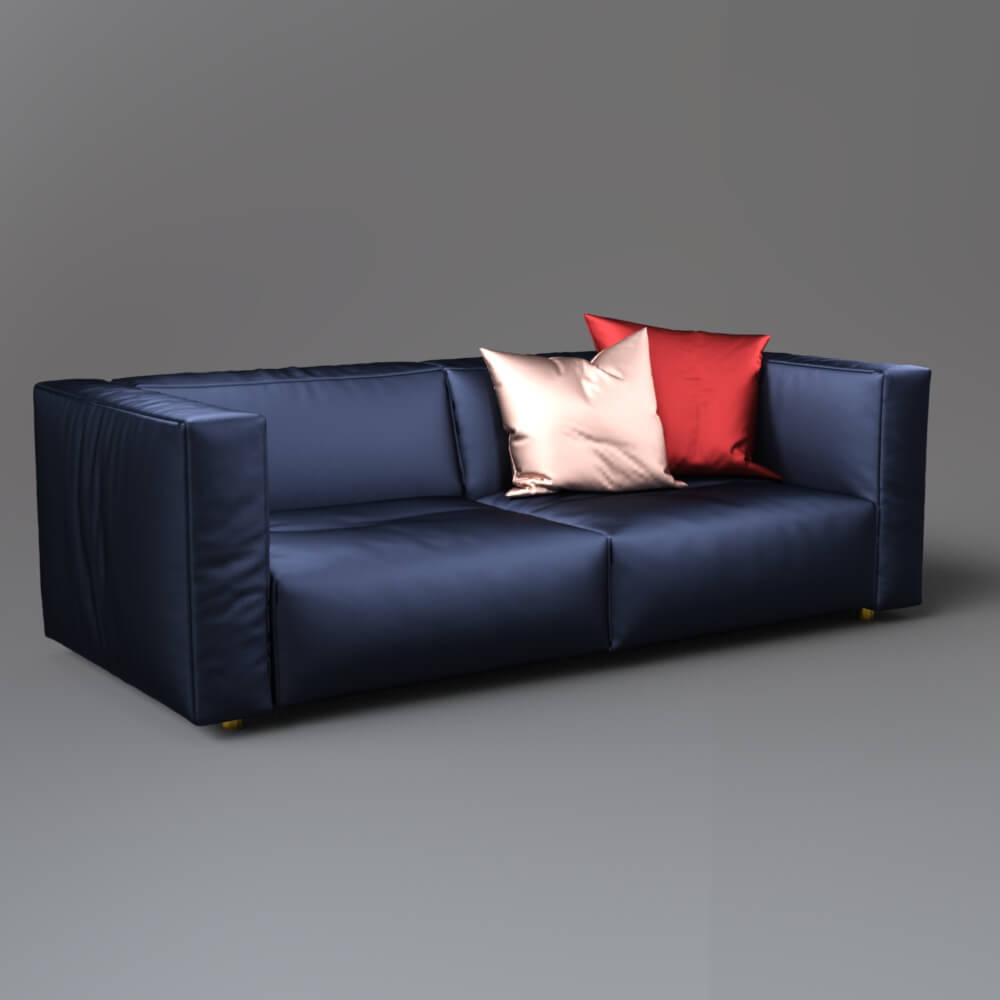 Master Sofa 156 3D Render, Digital Art by AQ3D