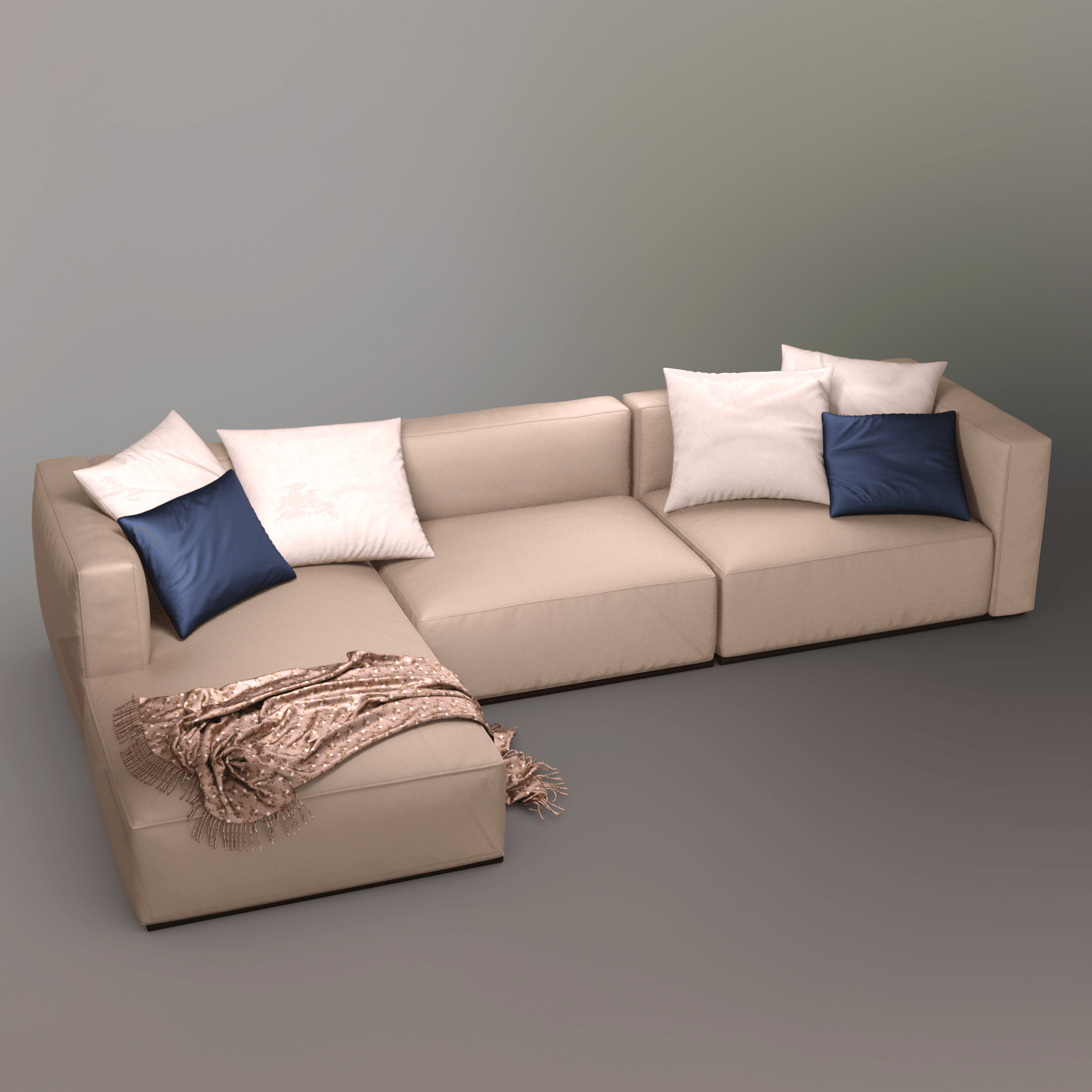 Master Sofa 16 3D Render, Digital Art by AQ3D