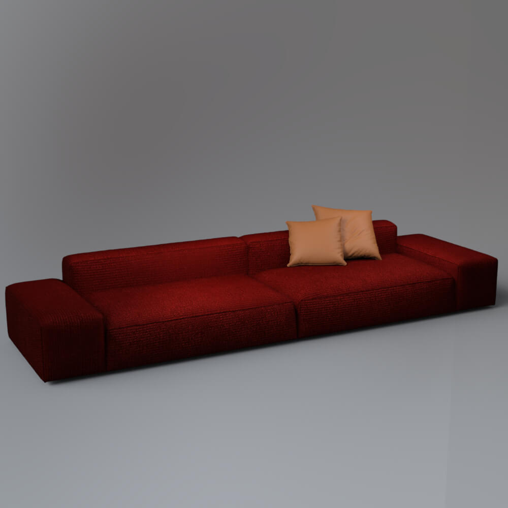 Master Sofa 176 3D Render, Digital Art by AQ3D