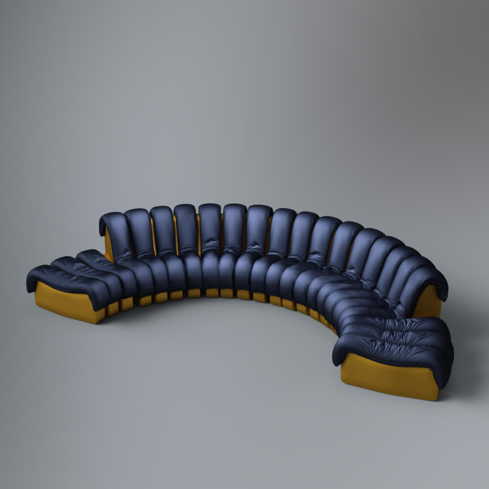 Master Sofa 181 3D Render, Digital Art by AQ3D