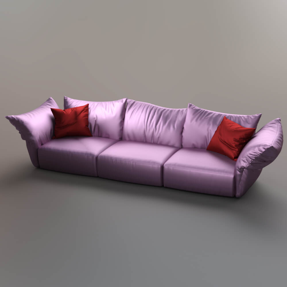 Master Sofa 194 3D Render, Digital Art by AQ3D
