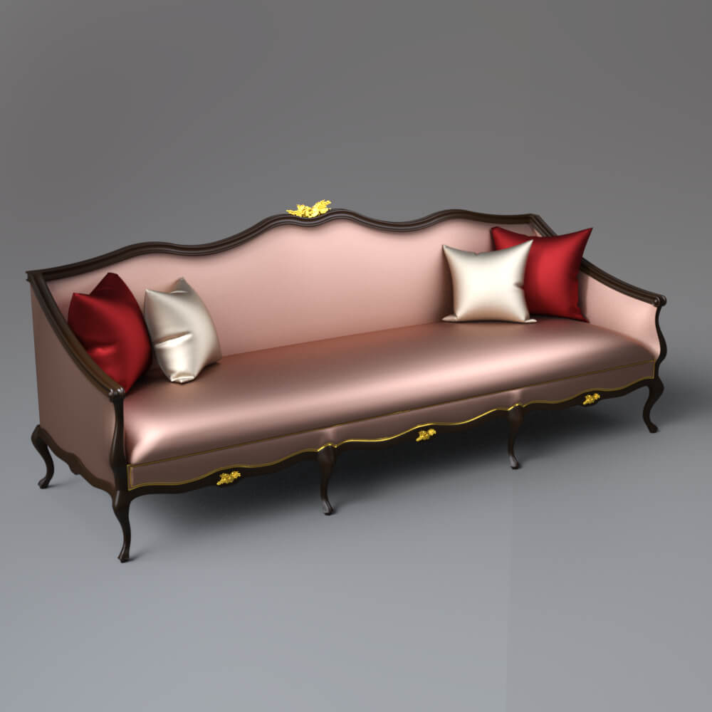 Master Sofa 195 3D Render, Digital Art by AQ3D