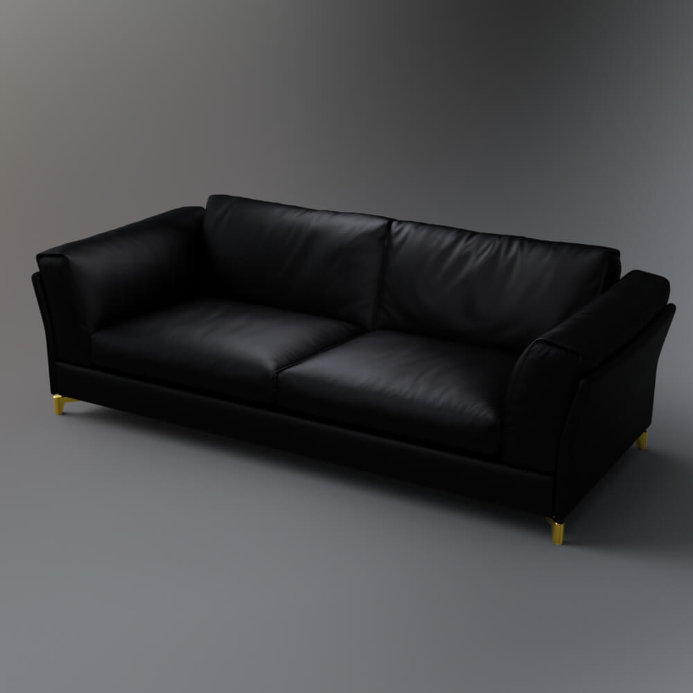 Master Sofa 198 3D Render, Digital Art by AQ3D