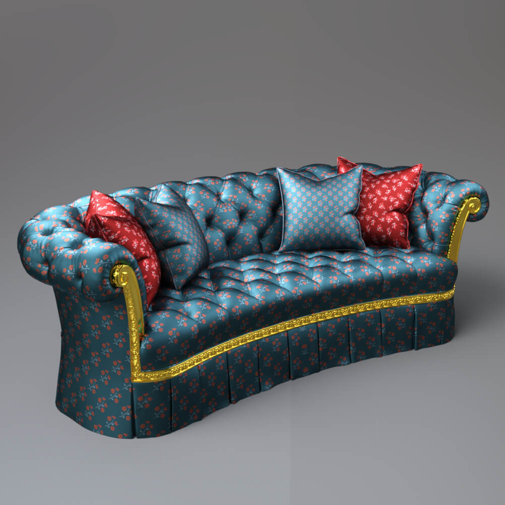 Master Sofa 204 3D Render, Digital Art by AQ3D