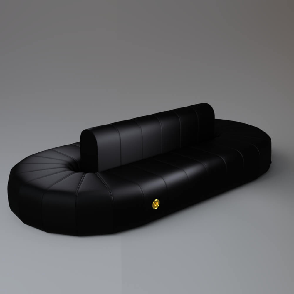 Master Sofa 206 3D Render, Digital Art by AQ3D